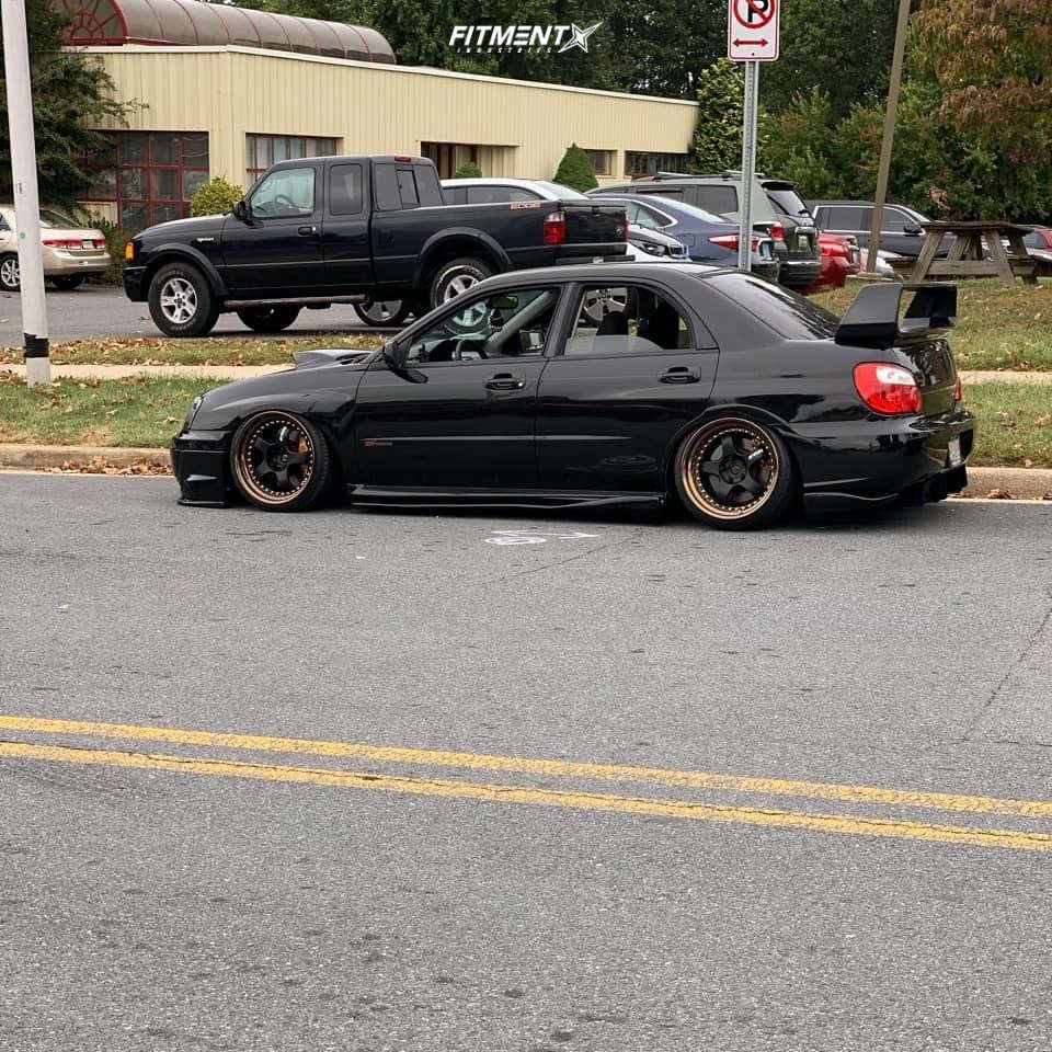 2005 Subaru WRX STI Base with 18x9.5 Work Meister S1 3p and Federal ...