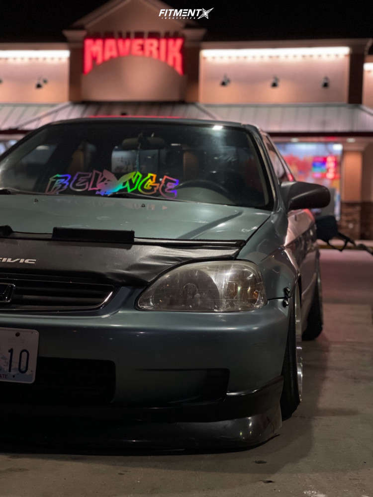 2000 Honda Civic LX with 16x8.5 ARC Ar4 and Waterfall 195x45 on ...