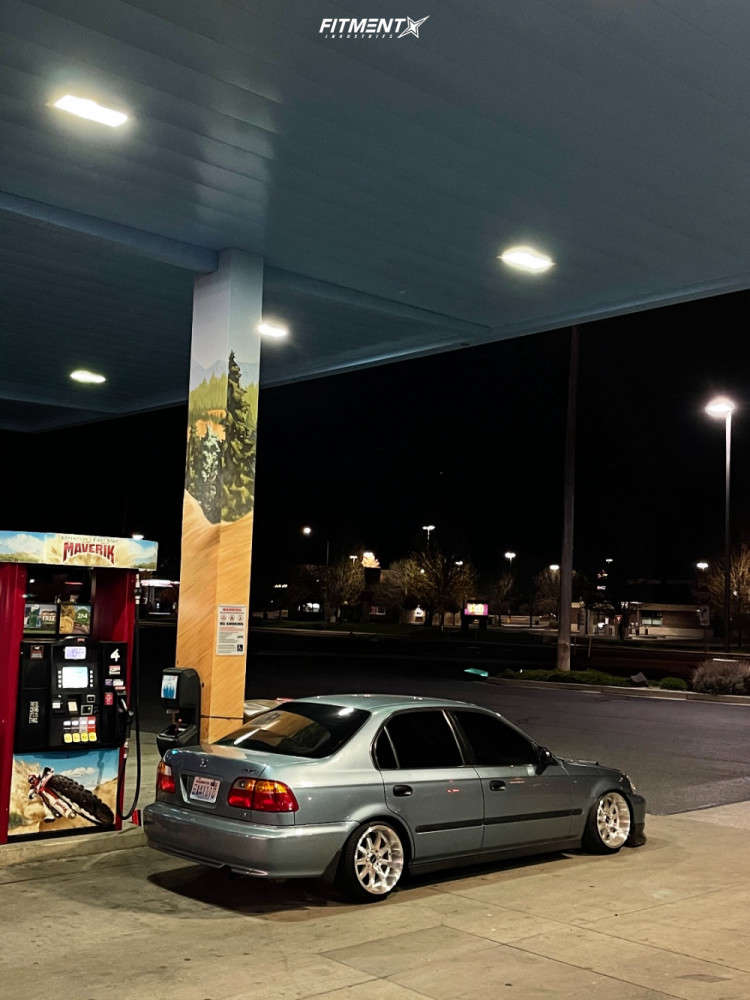 2000 Honda Civic LX with 16x8.5 ARC Ar4 and Waterfall 195x45 on ...