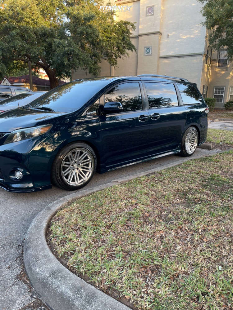 2011 Toyota Sienna SE with 20x10.5 Concept One Cs20 and Kumho 245x45 on ...