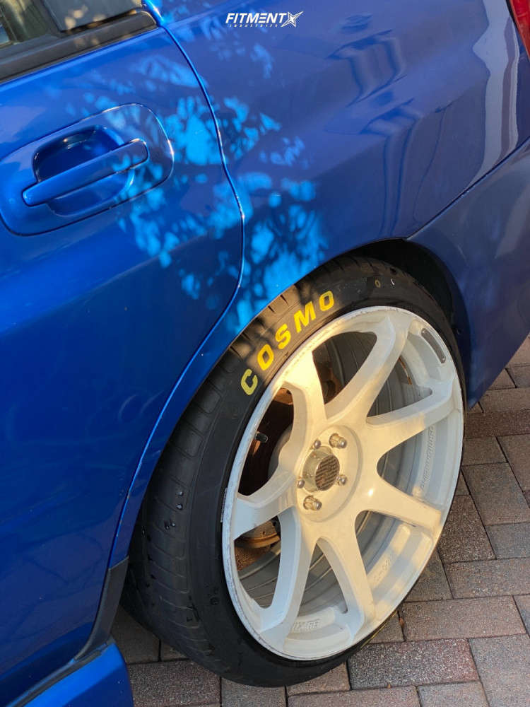 2003 Subaru Impreza WRX with 18x9 Cosmis Racing Mr7 and Cosmo 215x40 on ...