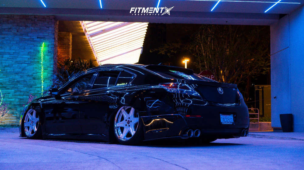 2013 Acura TL Base with 20x8.5 Work Ls406 and Delinte 225x35 on Air ...