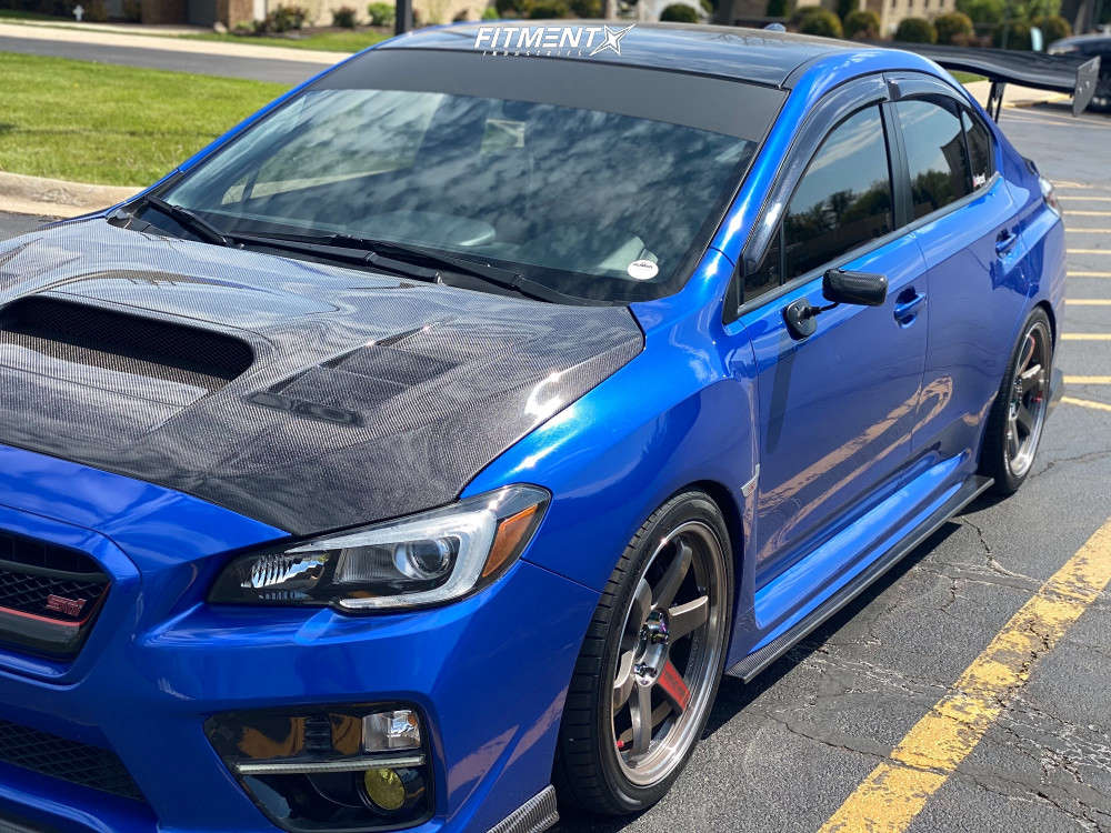 2016 Subaru WRX STI Base with 18x9.5 Rays Engineering Te37 and Hankook ...