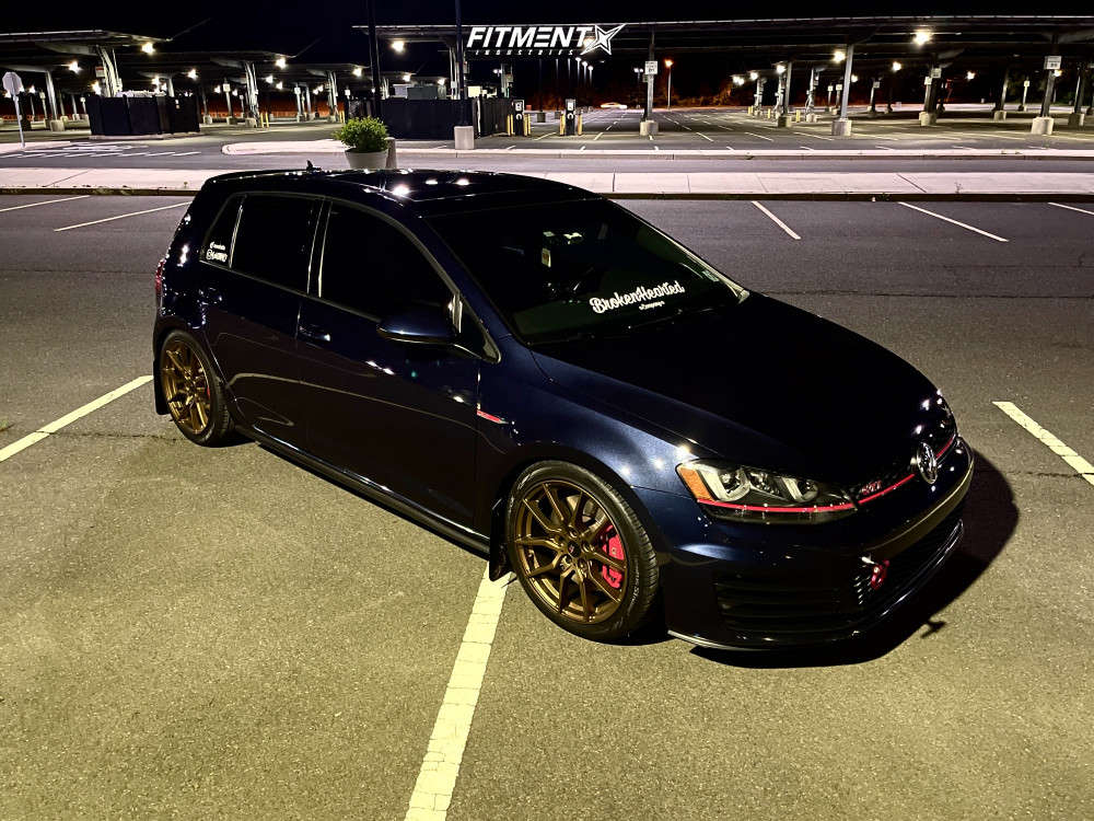 2017 Volkswagen GTI SE with 18x8.5 Option Lab R716 and Hankook 235x40 ...