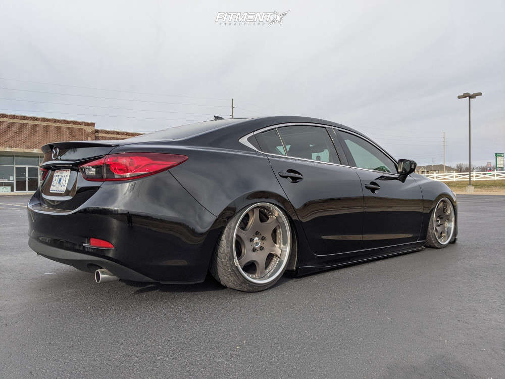 2014 Mazda 6 Grand Touring with 19x9.5 Weds Bazreia and Federal 215x35 on Air Suspension ...