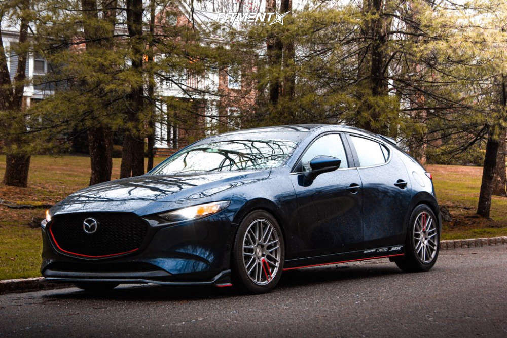 2019 Mazda 3 Preferred with 18x8.5 ASA Gt1 and Kumho 235x35 on Lowering ...