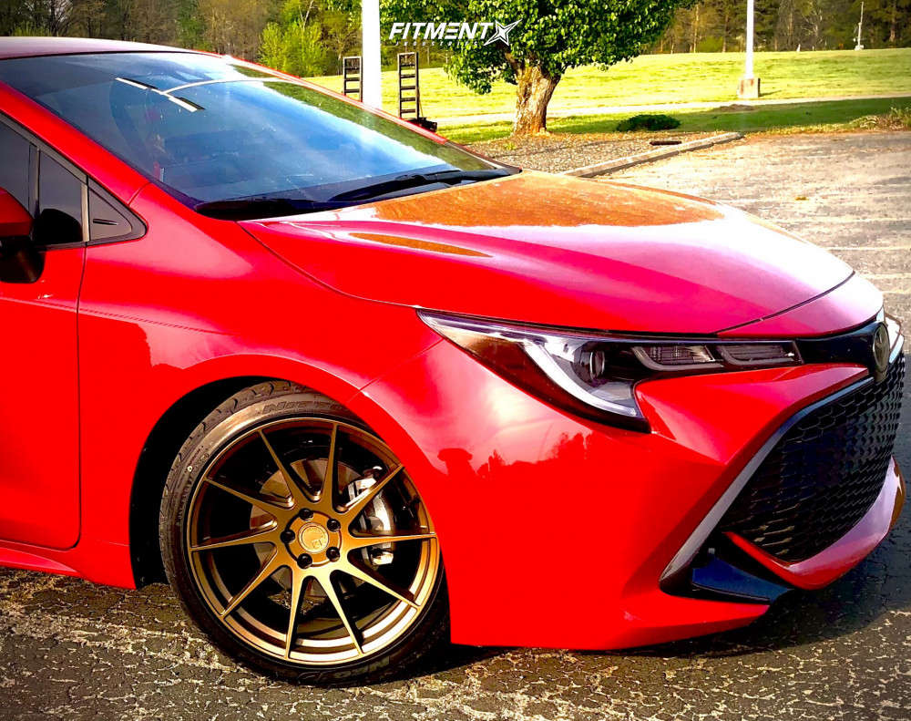 2021 Toyota Corolla SE with 18x8.5 Aodhan Ah09 and Nitto 225x40 on ...
