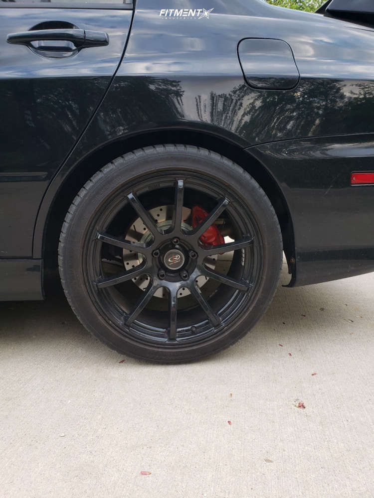 2006 Mitsubishi Lancer Evolution with 18x9.5 Rota G-force and Michelin ...