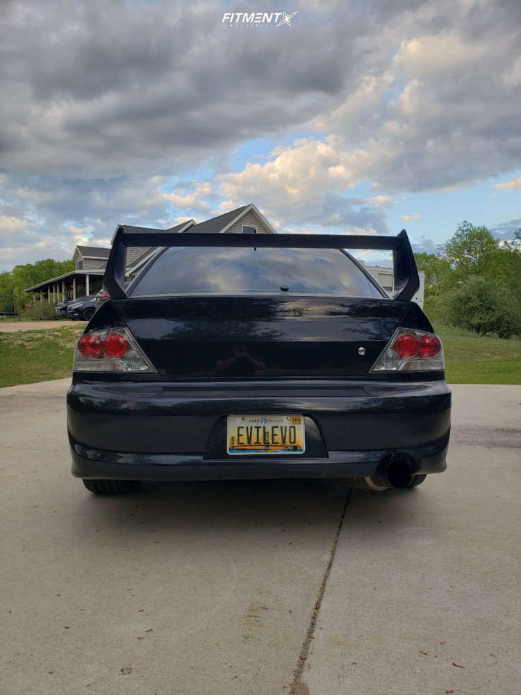 2006 Mitsubishi Lancer Evolution with 18x9.5 Rota G-force and Michelin ...