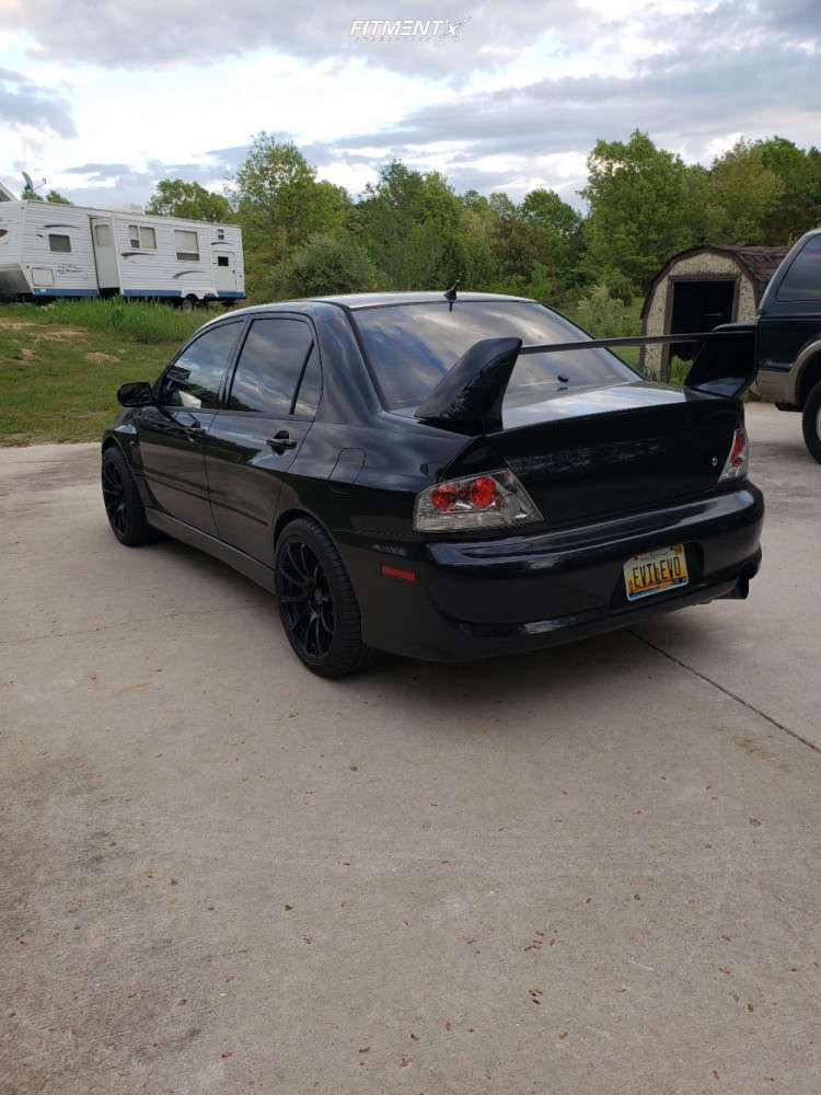 2006 Mitsubishi Lancer Evolution with 18x9.5 Rota G-force and Michelin ...