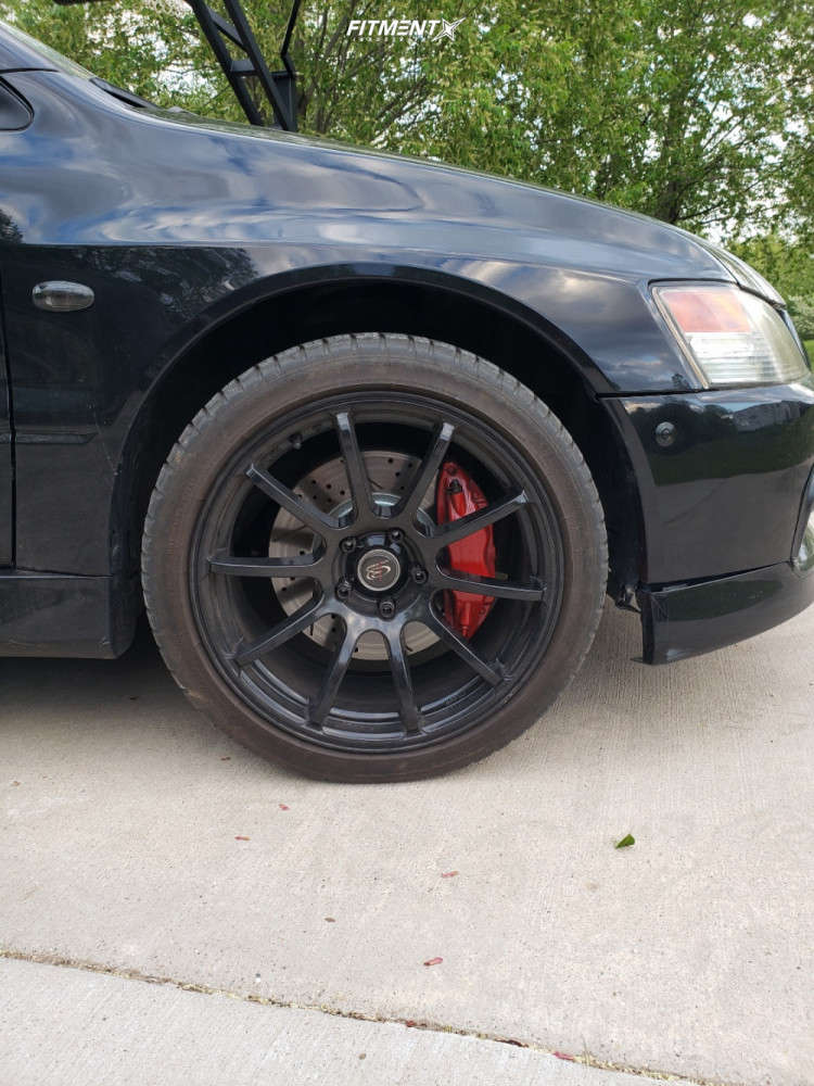 2006 Mitsubishi Lancer Evolution with 18x9.5 Rota G-force and Michelin ...