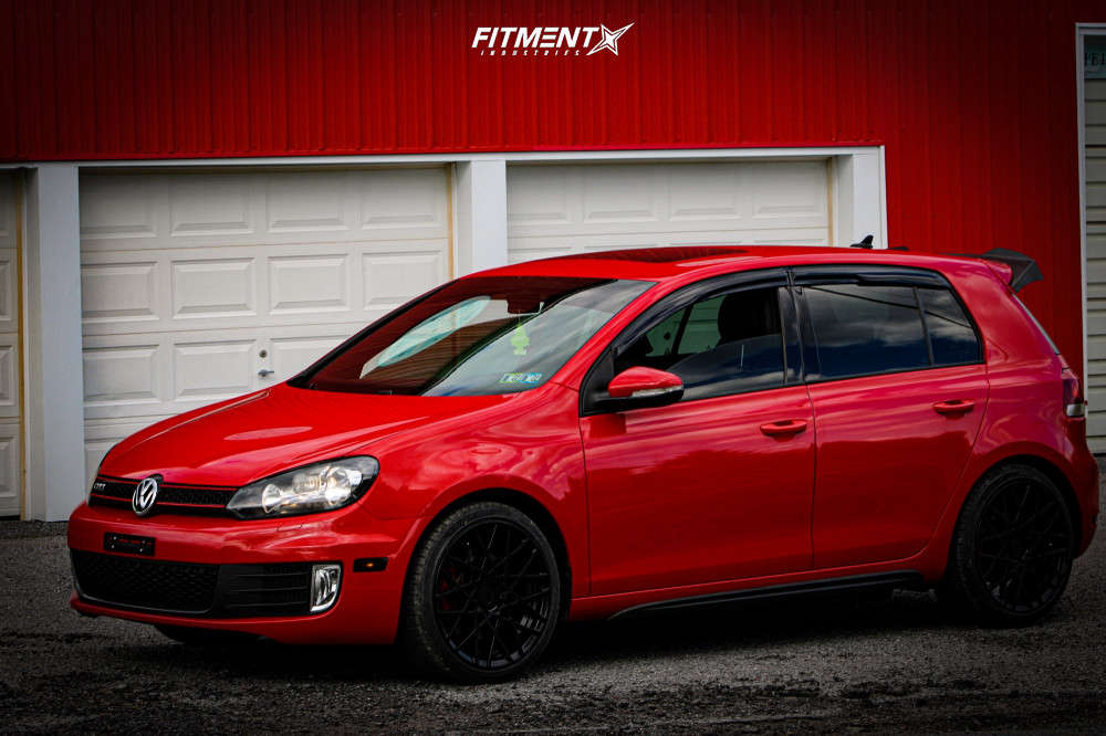 2013 Volkswagen GTI Base with 18x8.5 Rotiform Blq and Lexani 225x40 on ...