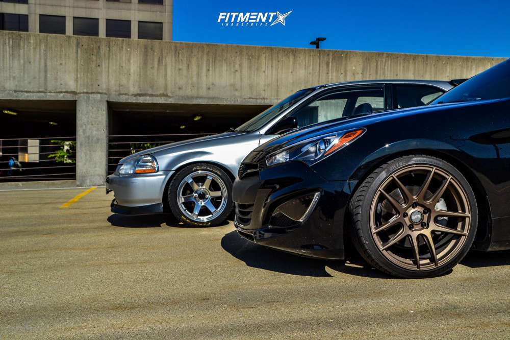 2014 Hyundai Genesis Coupe 2.0T Premium with 19x8.5 ESR Cs8 and Ohtsu ...