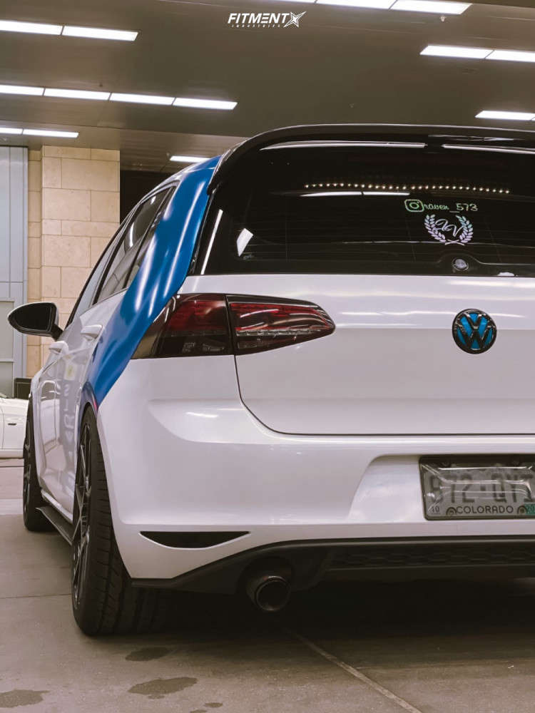 2017 Volkswagen GTI Sport with 18x8.5 Rotiform Kps and Nitto 245x40 on Lowering Springs ...