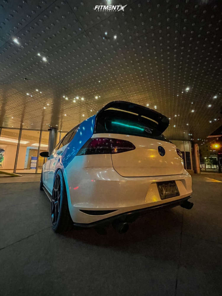 2017 Volkswagen GTI Sport with 18x8.5 Rotiform Kps and Nitto 245x40 on Lowering Springs ...