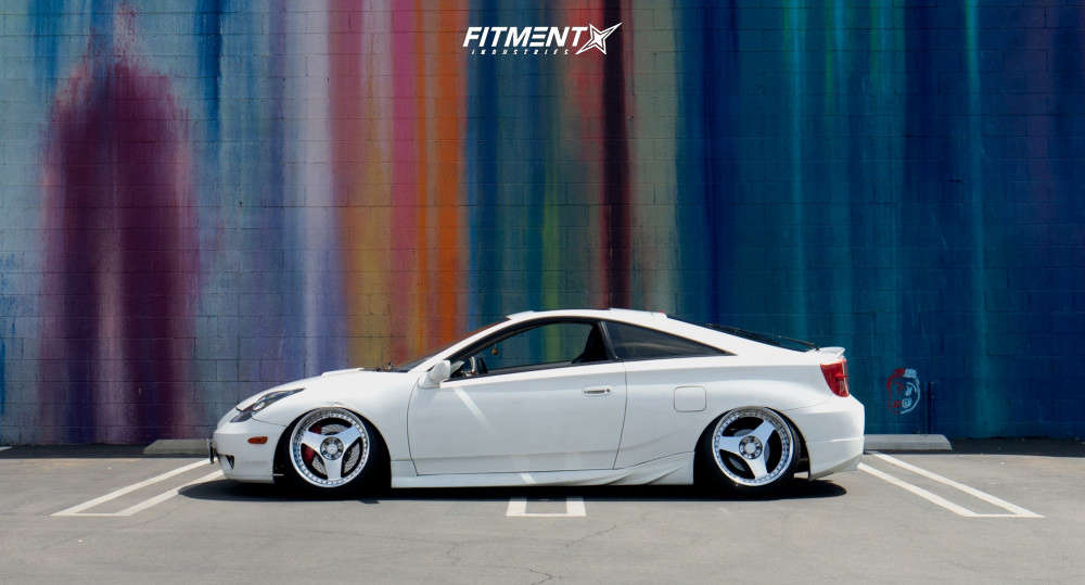 2003 Toyota Celica GTS with 18x10.5 Work Equip Voggard 3 Piece and ...