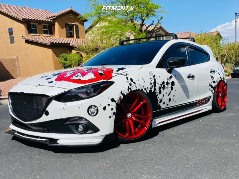 2014 Mazda 3 s Grand Touring with 20x10 Varro Vd02 and Sentury 245x35 ...