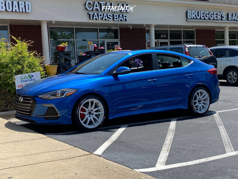 2018 Hyundai Elantra Sport with 18x8.5 Vors Tr4 and Nitto 245x40 on Stock Suspension | 1713579 ...