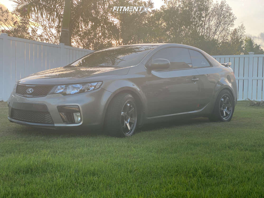 2011 Kia Forte Koup SX with 17x8 AVID1 AV6 and Accelera 215x50 on Stock ...