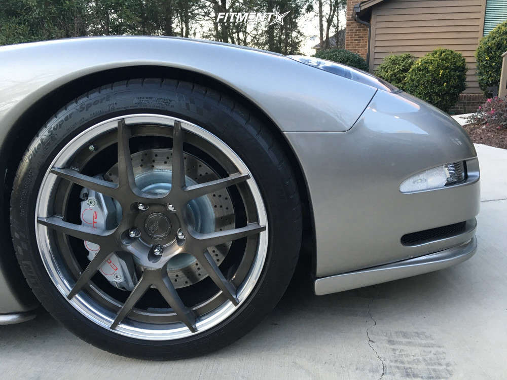2001 Chevrolet Corvette Base with 19x10 BC Forged HB05 and Michelin ...