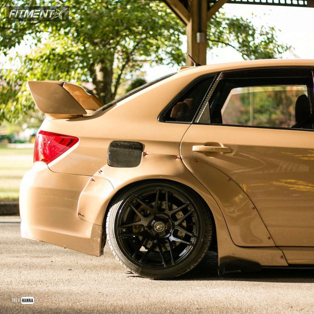 2012 Subaru WRX Base with 18x12 Forgestar F14 and Lexani 285x35 on Air ...