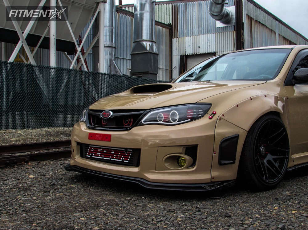 2012 Subaru WRX Base with 18x12 Forgestar F14 and Lexani 285x35 on Air ...