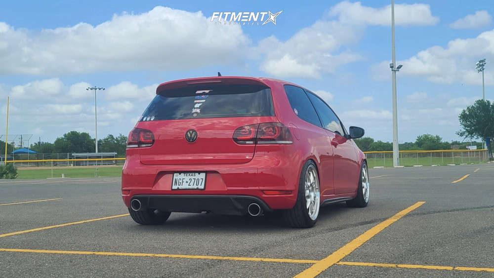 2010 Volkswagen GTI Base with 18x8.5 Konig Countergram and Firestone ...
