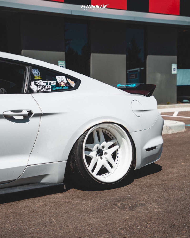 2015 Ford Mustang EcoBoost with 20x11.5 SSR Linea Sport Diablo and ...