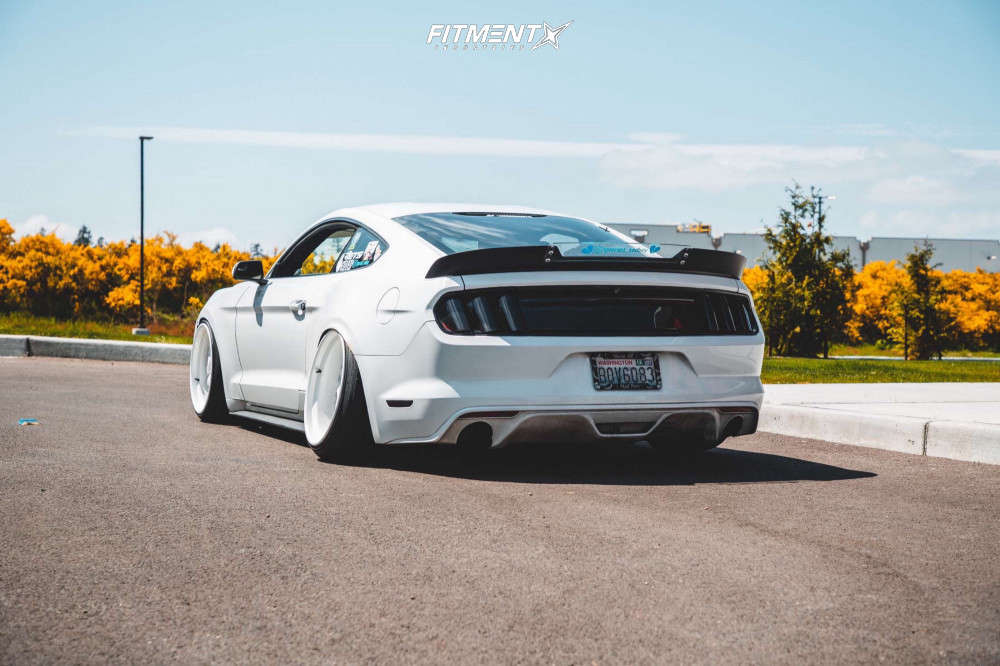 2015 Ford Mustang EcoBoost with 20x11.5 SSR Linea Sport Diablo and ...