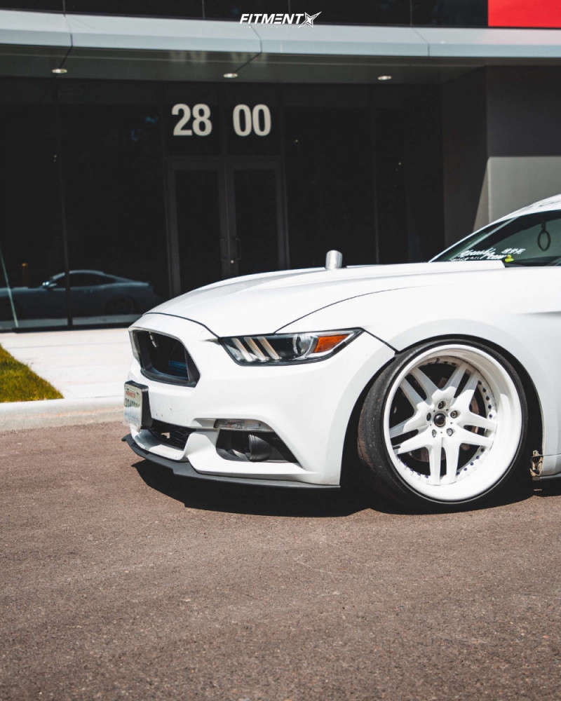 2015 Ford Mustang EcoBoost with 20x11.5 SSR Linea Sport Diablo and ...