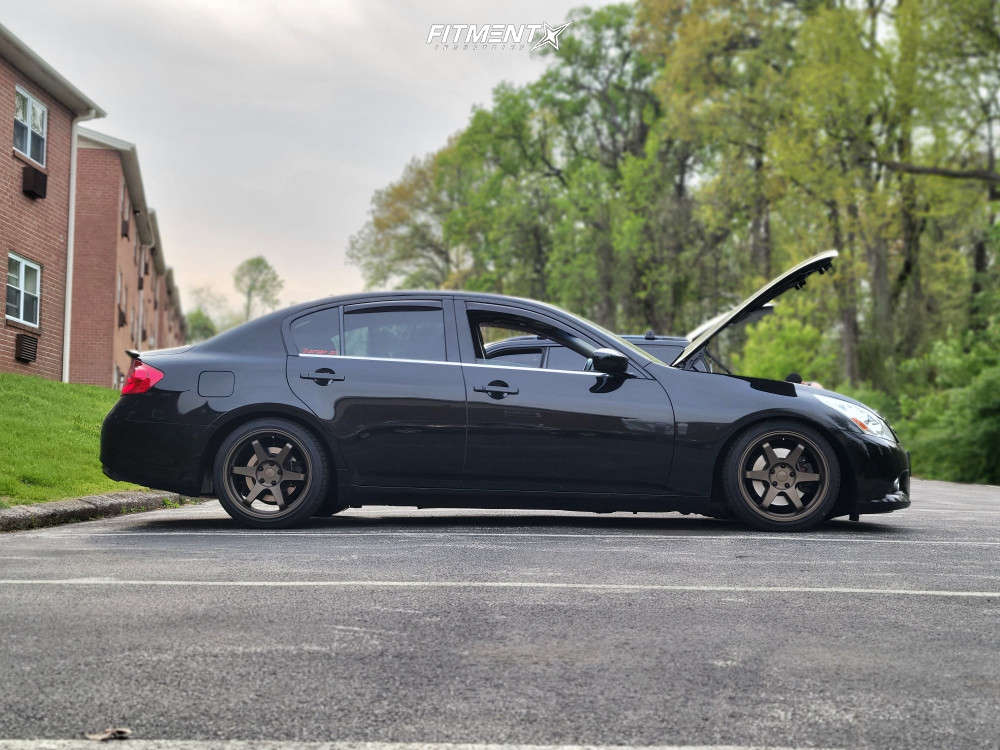 2012 INFINITI G37 X with 18x9.5 ESR Sr07 and Michelin 225x40 on ...