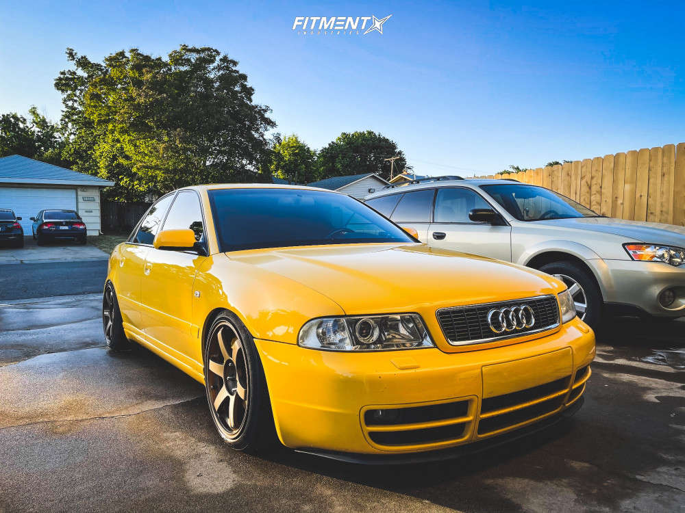 2001 Audi S4 Base with 18x9.5 Volk Te37 Saga and Continental 225x40 on ...