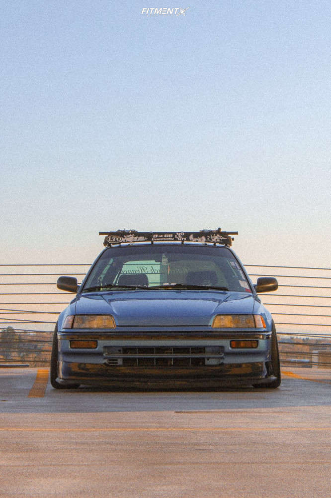 1989 Honda Civic DX with 15x8 JNC Jnc003 and Hankook 195x50 on ...