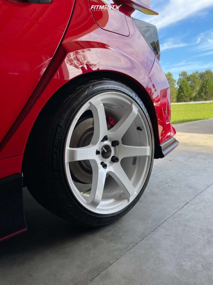 2018 Honda Civic Type R with 18x9.5 Enkei T6s and Firestone 255x35 on ...