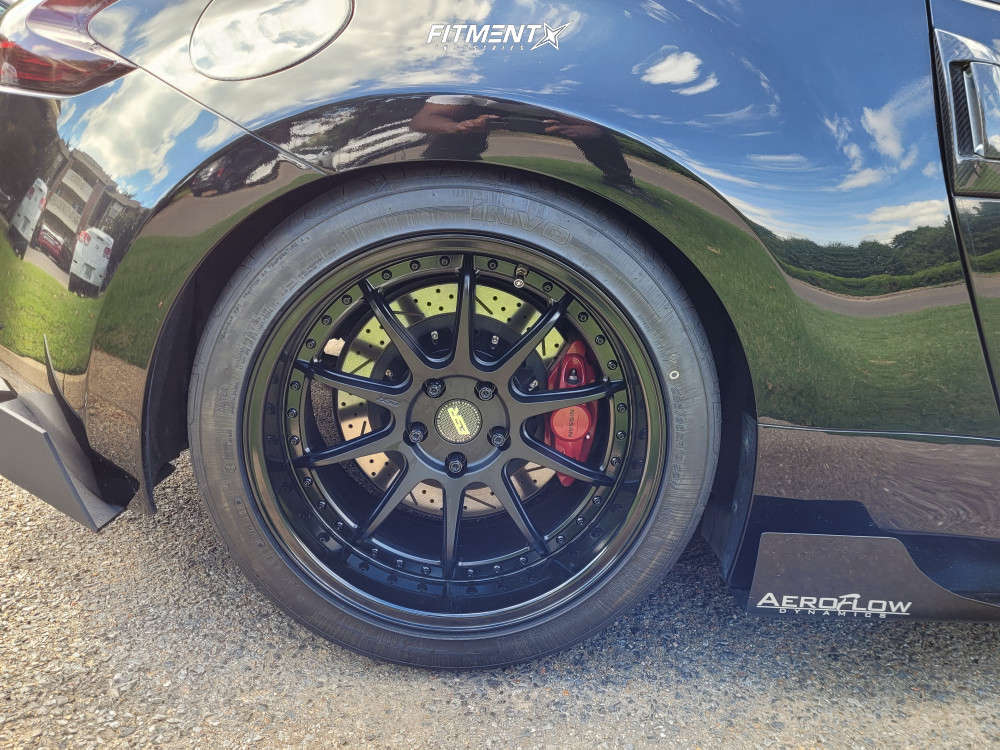 2013 Nissan 370Z Base with 19x9.5 ESR Cs12 and Nitto 245x40 on Lowering ...