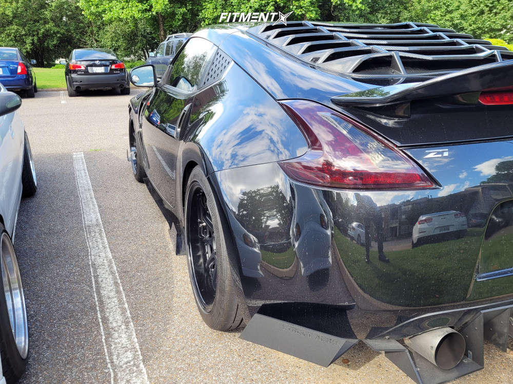 2013 Nissan 370Z Base with 19x9.5 ESR Cs12 and Nitto 245x40 on Lowering ...