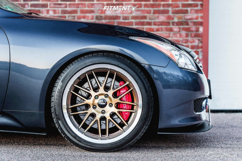 2008 INFINITI G37 Sport with 19x9 TSW Avalon and Uniroyal 245x40 on ...
