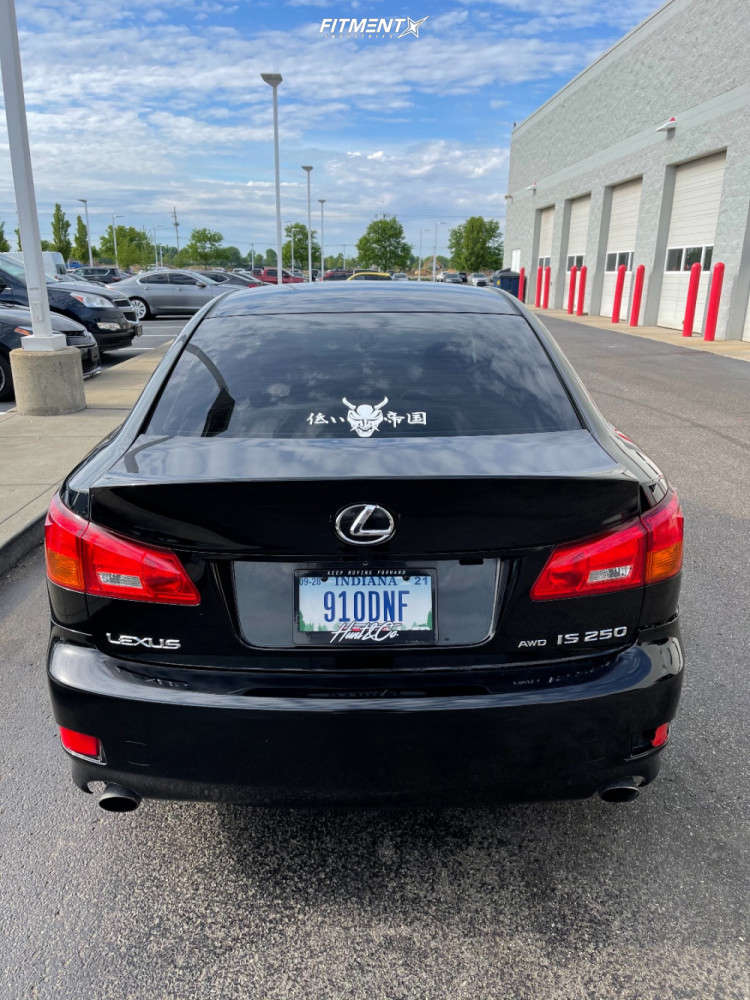 2006 Lexus IS250 4dr Sedan (2.5L 6cyl 6A) with 18x9.5 ESR Sr07 and ...