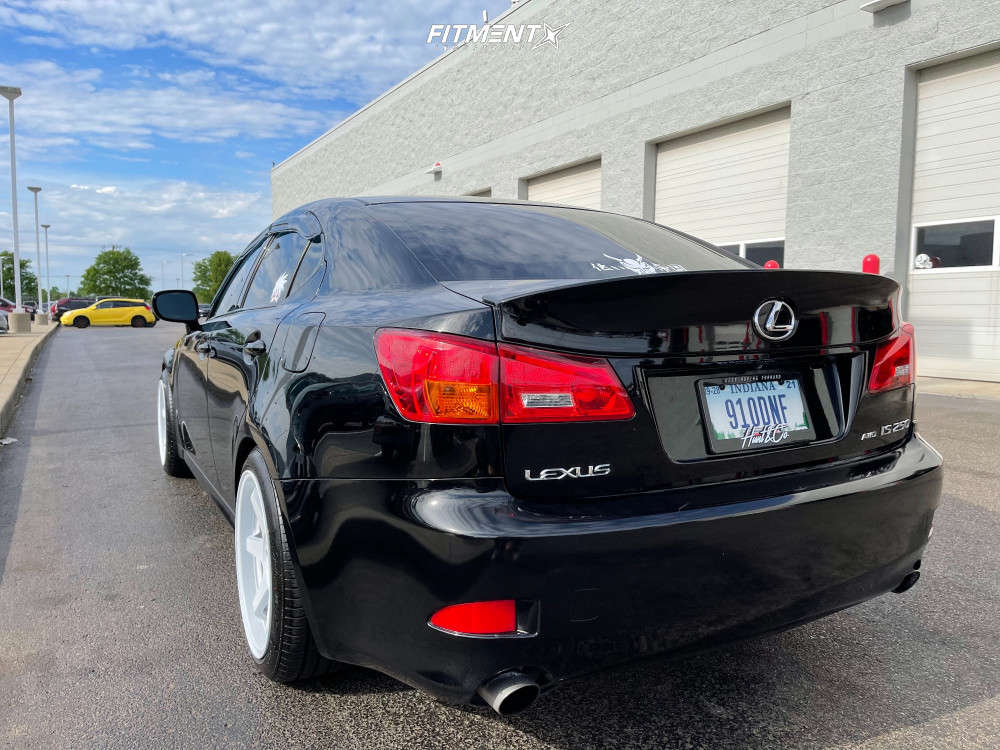 2006 Lexus IS250 4dr Sedan (2.5L 6cyl 6A) with 18x9.5 ESR Sr07 and ...