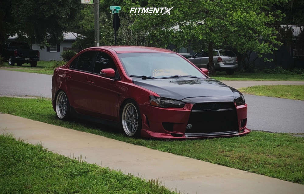 2015 Mitsubishi Lancer ES with 18x9.5 F1R F21 and Ironman 225x40 on ...