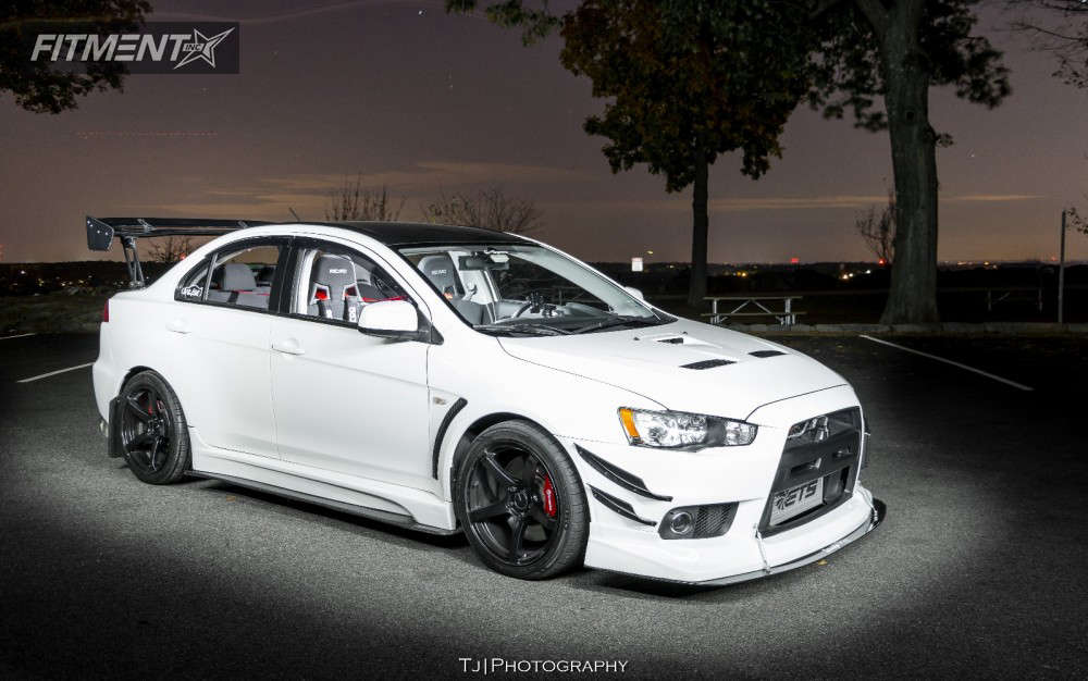 2014 Mitsubishi Lancer Evolution MR with 18x9.5 Enkei Kojin and Kumho ...