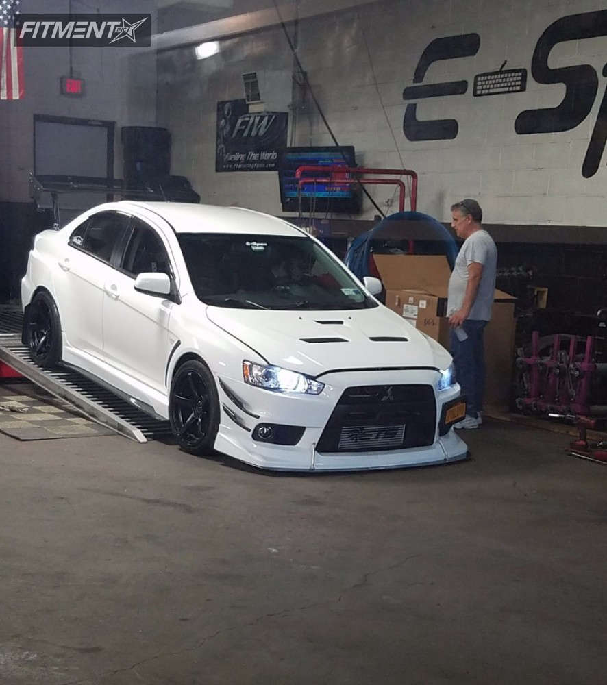 2014 Mitsubishi Lancer Evolution MR with 18x9.5 Enkei Kojin and Kumho ...