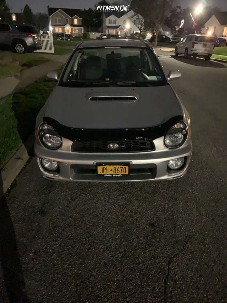 2002 Subaru Impreza RS with 17x7 Work Emotion Xt7 and Uniroyal 215x45 ...