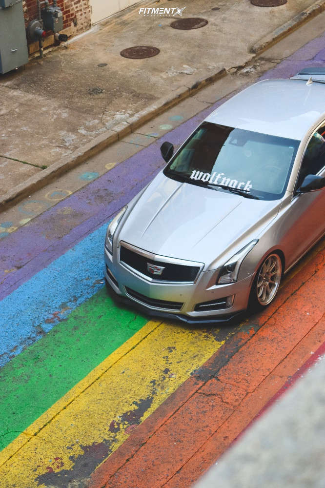 2013 Cadillac ATS Performance with 19x8.5 ESR Cs12 and Federal 215x35 ...