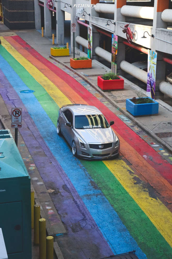 2013 Cadillac ATS Performance with 19x8.5 ESR Cs12 and Federal 215x35 ...