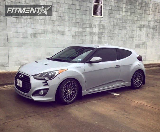 2014 Hyundai Veloster Base with 18x7.5 Enkei Bortex and BFGoodrich ...