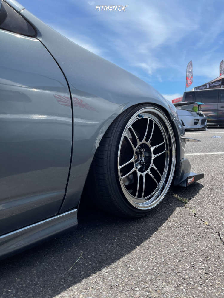 2005 Acura RSX Type-S with 18x9.5 Enkei Rpf1 and Kumho 215x35 on Air ...
