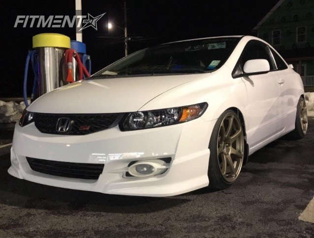2009 Honda Civic Si with 18x9 MB Wheels Battle and Nankang 205x40 on ...