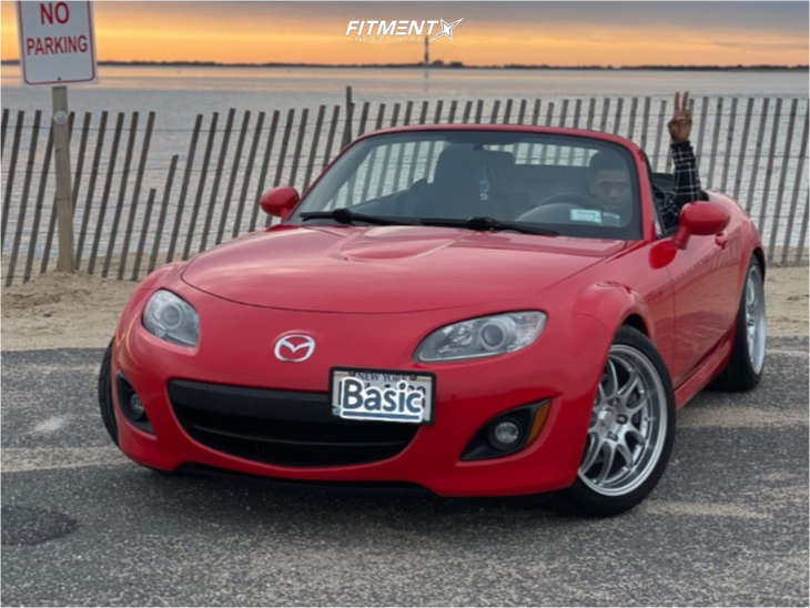 2010 Mazda MX-5 Miata Sport with 17x9 Enkei Pf01 and Firestone 245x40 on Coilovers | 1731232 ...