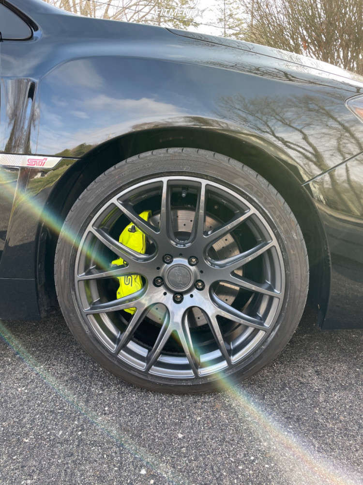 2020 Subaru WRX STI Base with 19x8.5 ESR Sr12 and Yokohama 245x35 on ...